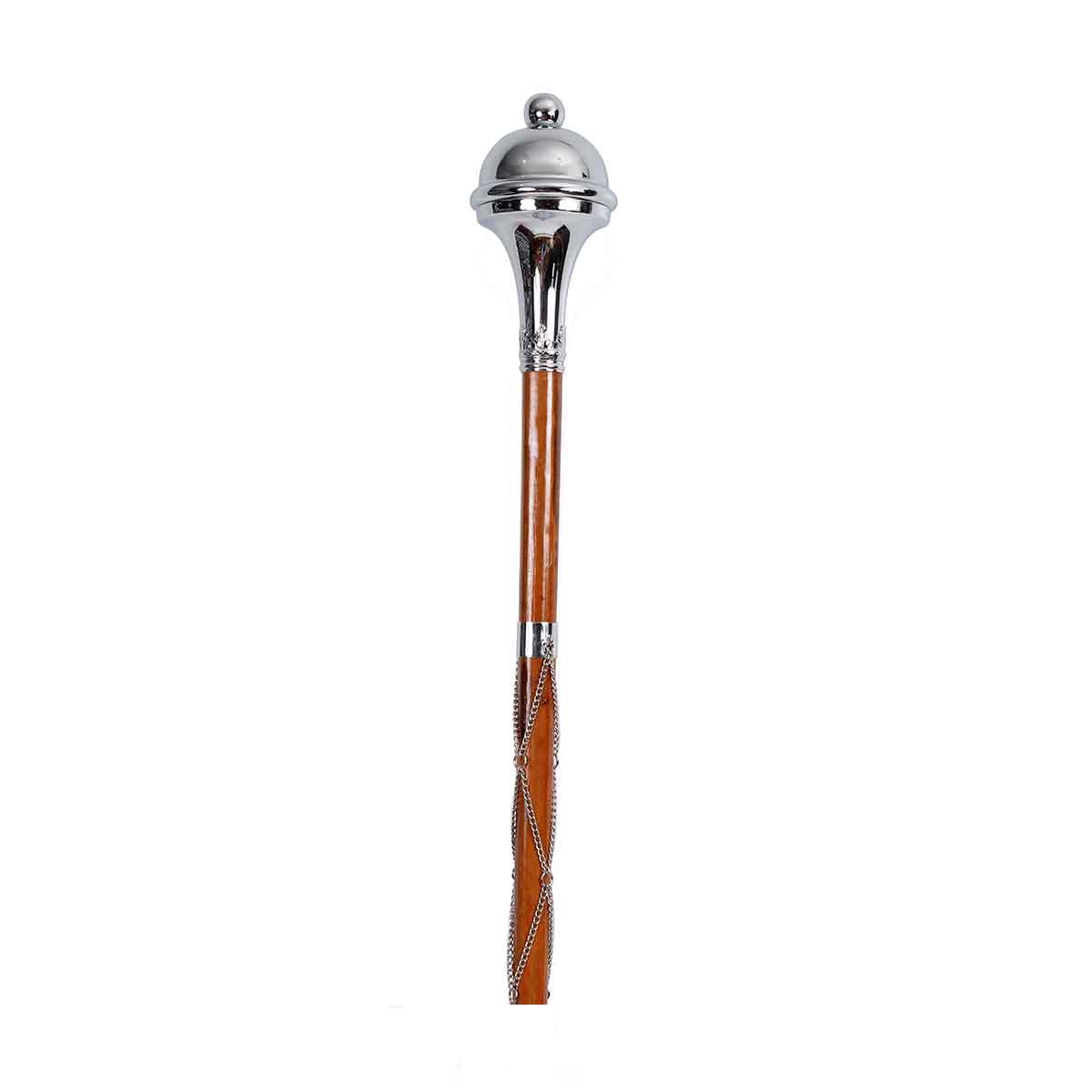 Drum Major Mace or Stave Chrome Plain Head Ball Top | House Of Scotland