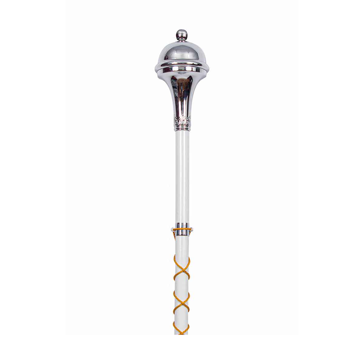 Drum Major Mace or Stave Plain Chrome Ball Head Lion And Crown Top ...