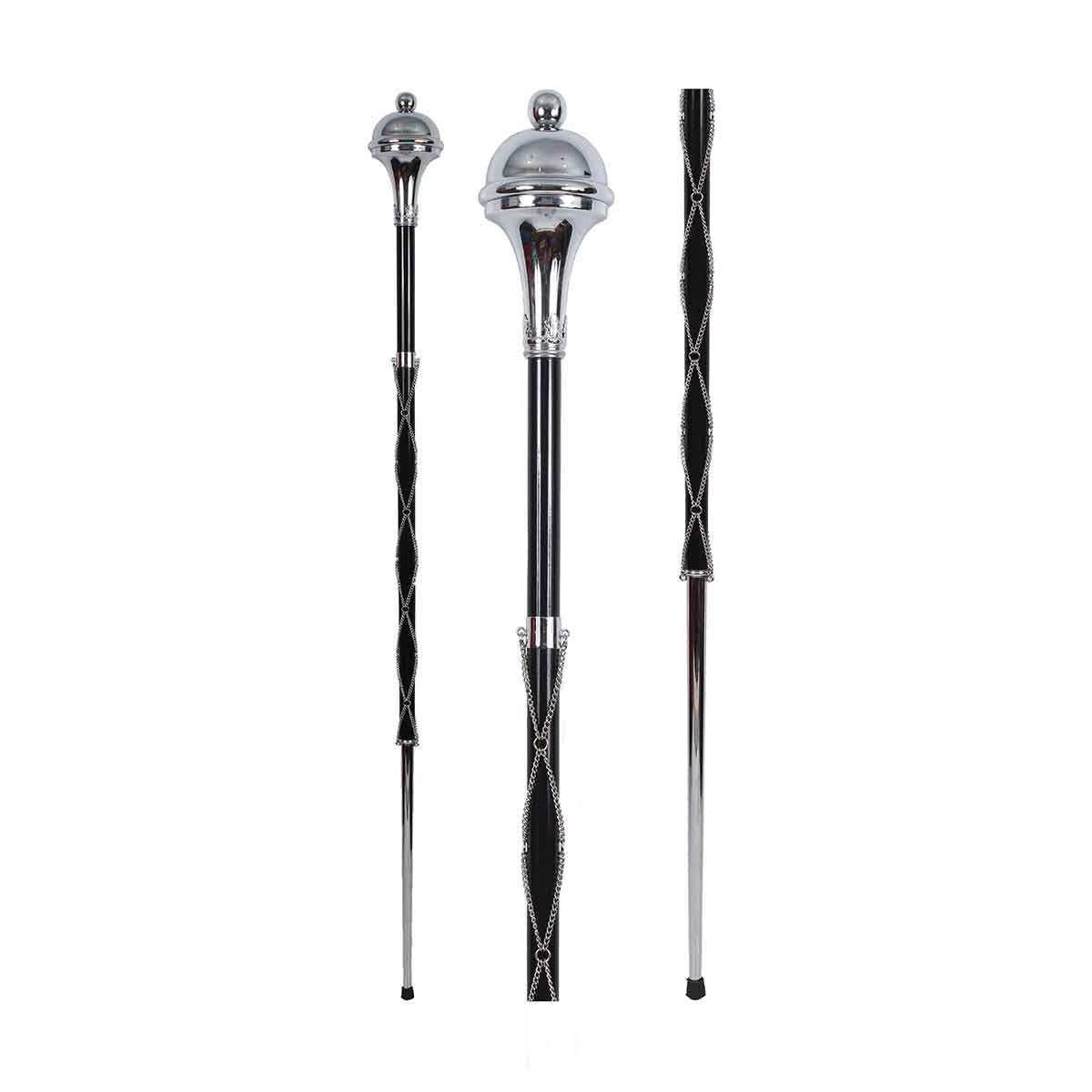 Drum Major Mace or Stave Plain Flat Head Chrome Plated | House Of Scotland