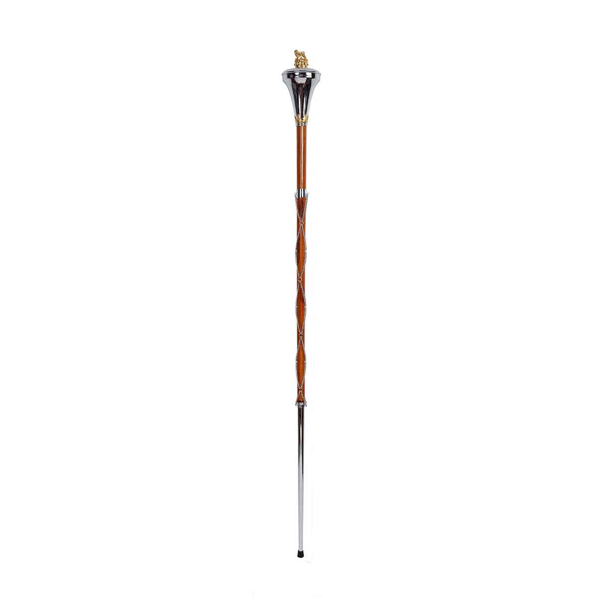 Drum Major Mace or Stave Chrome Flat Head Gold Lion And Crown – House ...