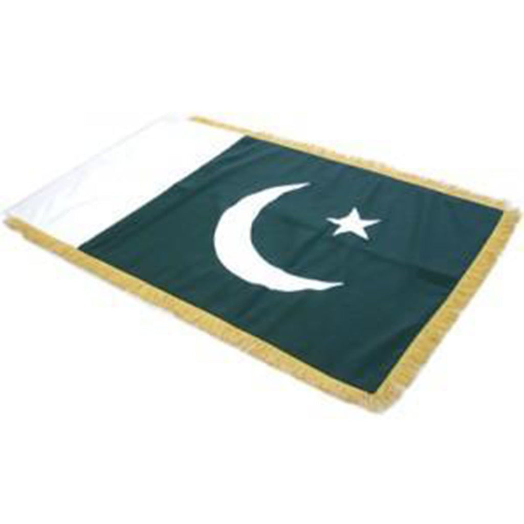 Pakistan Full Size Double Sided Hand Embroidered Flag | House Of Scotland