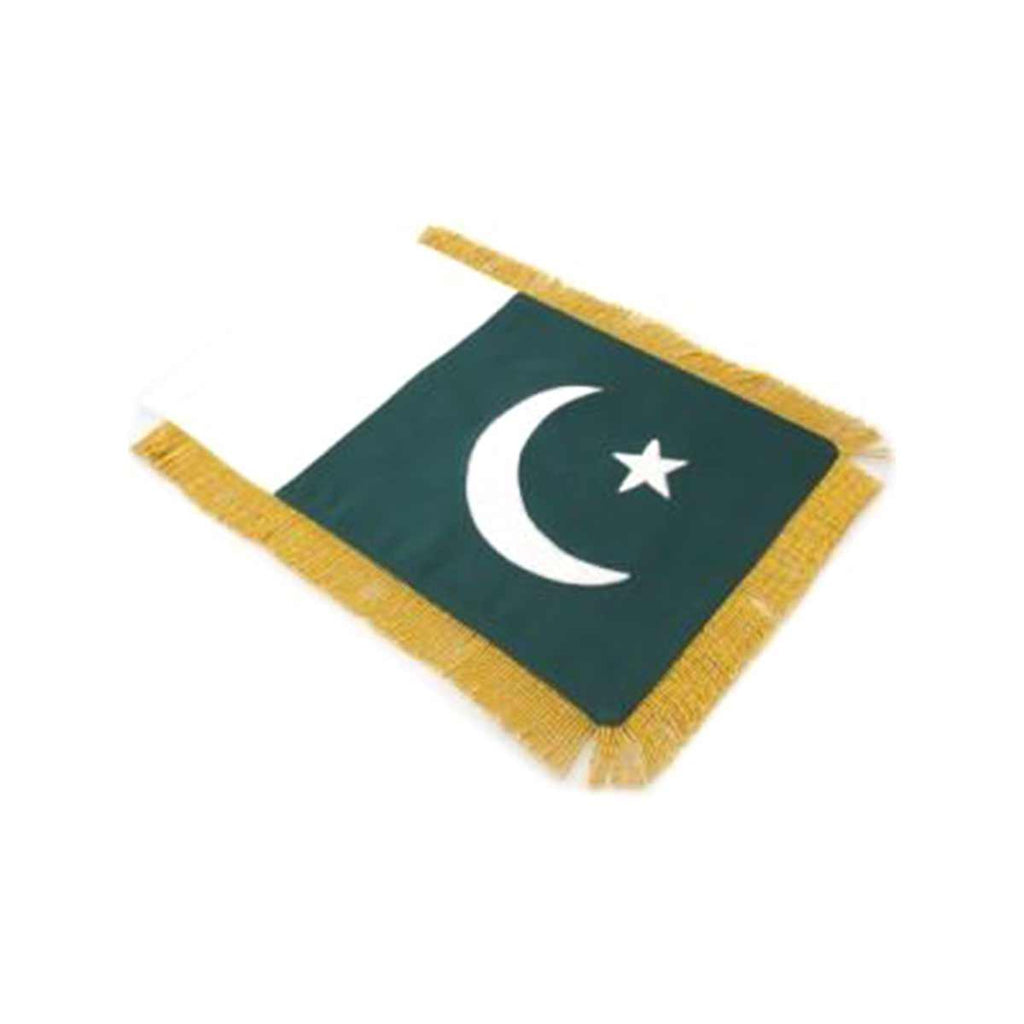 Pakistan Table Size Double Sided Hand Embroidered Flag | House Of Scotland